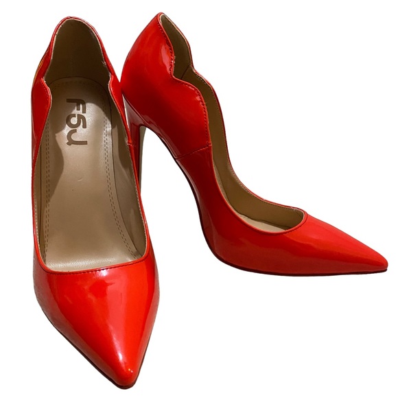 F5J | Shoes | Red Pointed Toe Femme Fatale Stilettos | Poshmark